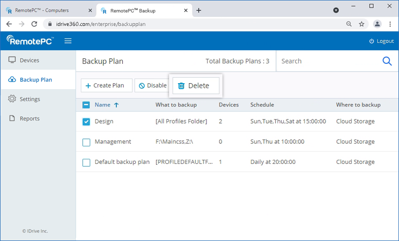 FAQs on RemotePC™ (Remote Desktop) remote backup