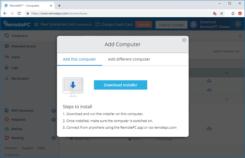 Frequently Asked Questions - RemotePC™ (Remote Desktop) - For Enterprises